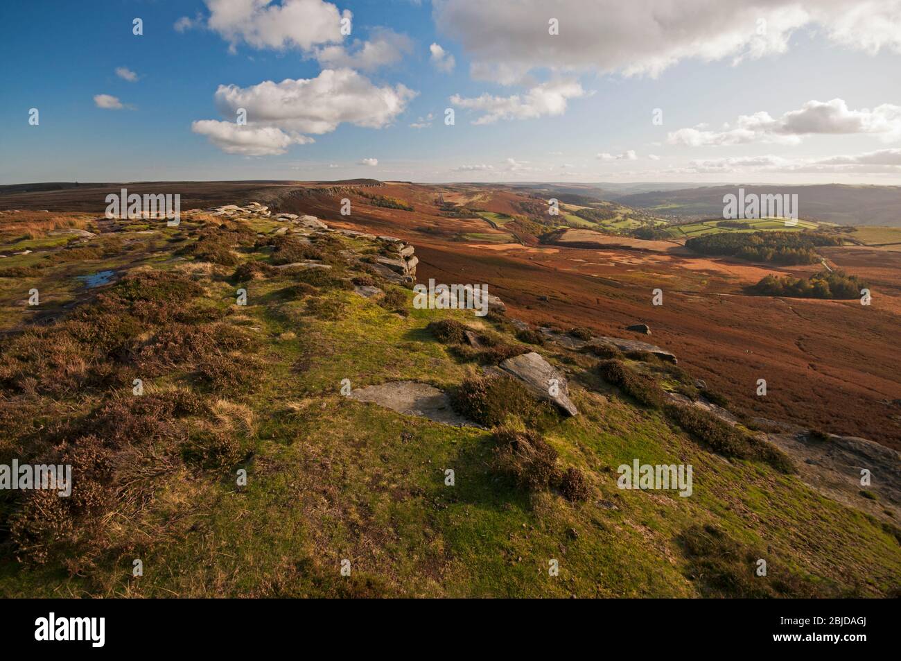 Stanage Edge in the Peak District, Derbyshire, UK Stock Photo - Alamy
