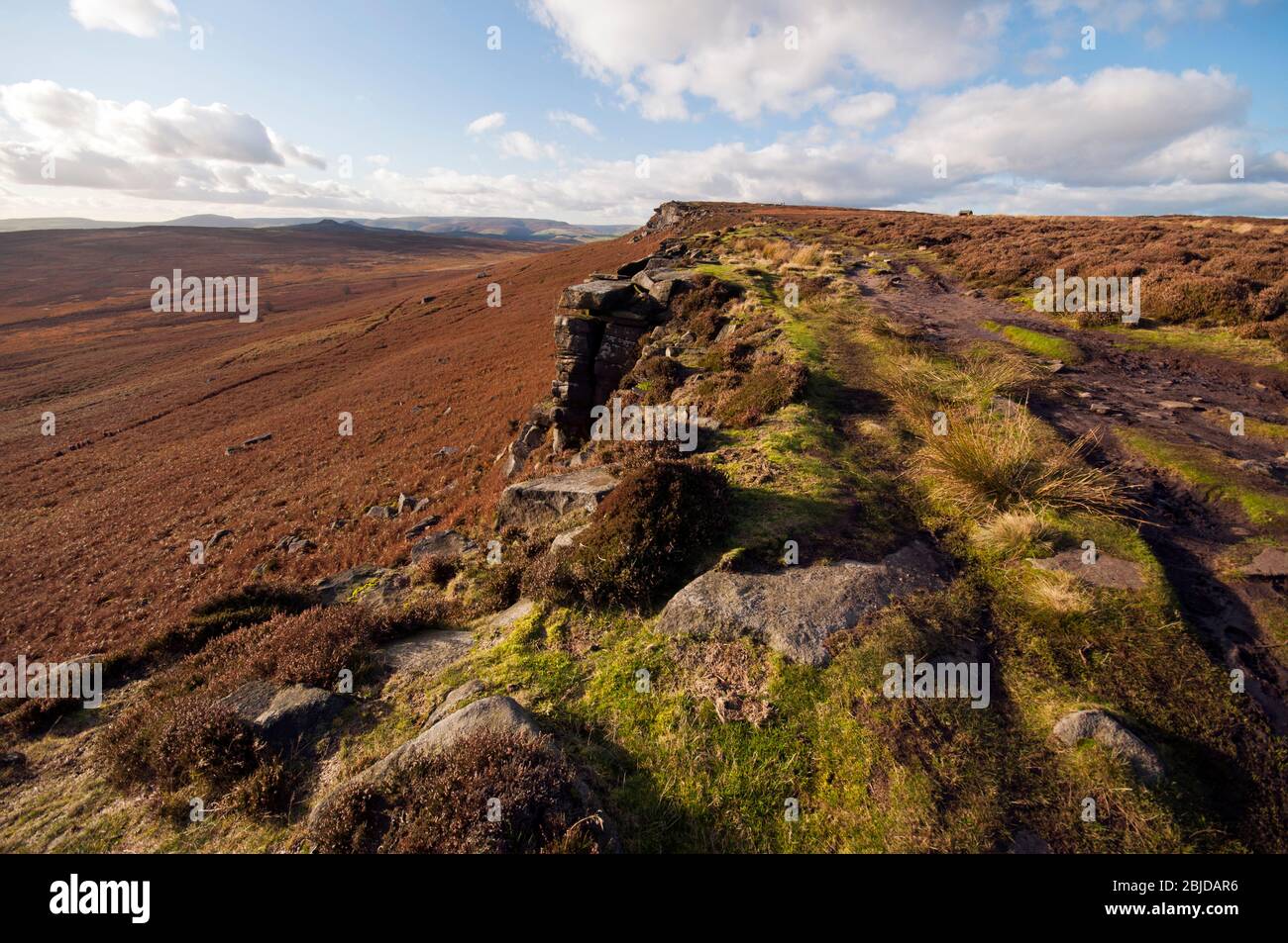 Stanage Edge in the Peak District, Derbyshire, UK Stock Photo - Alamy