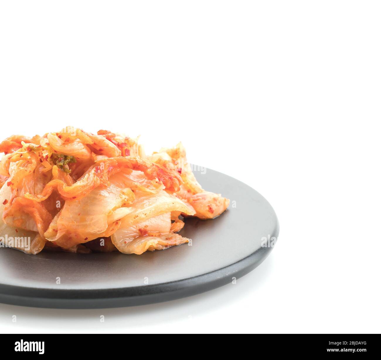 kimchi on white background - korean food Stock Photo - Alamy