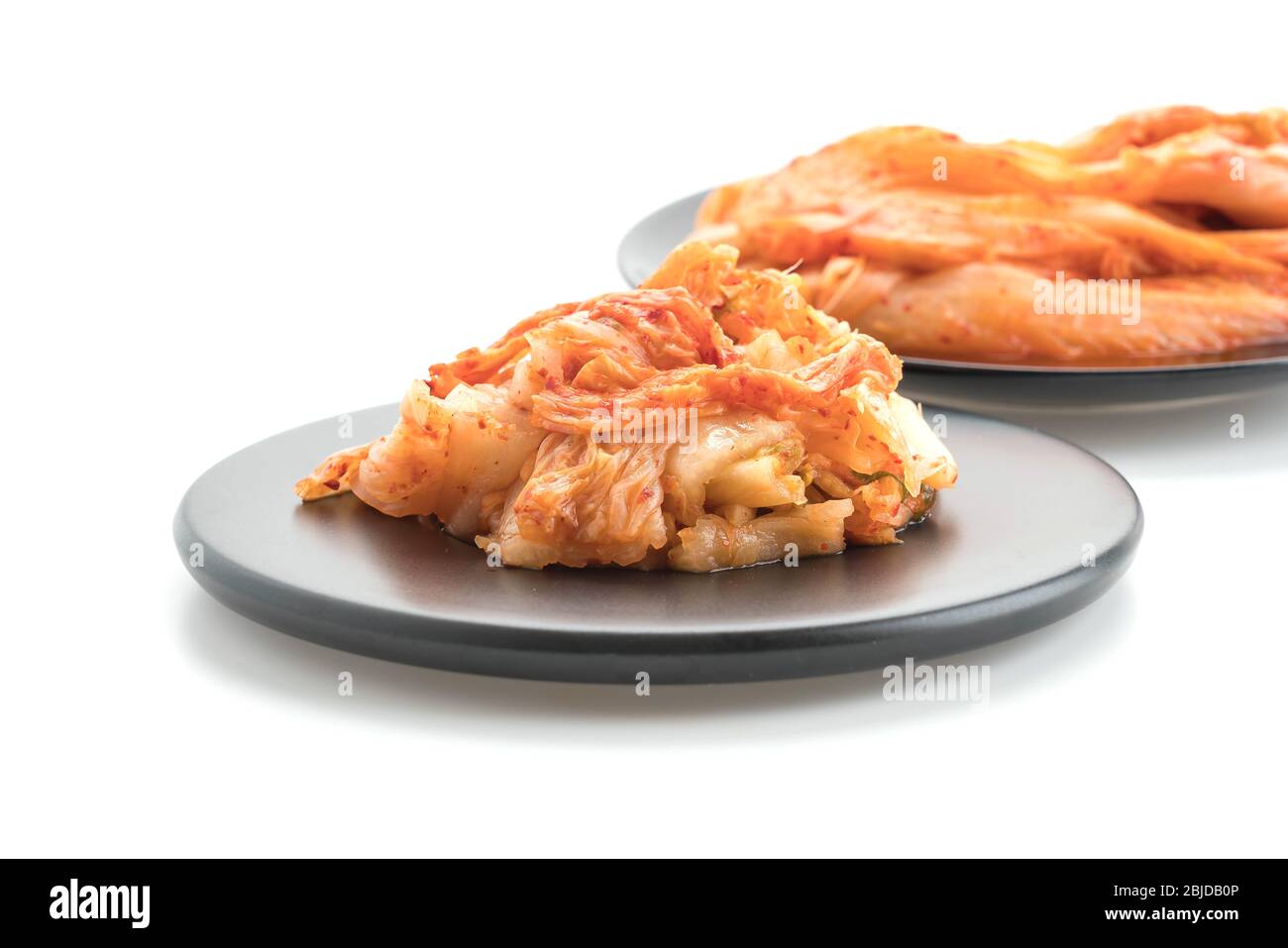 kimchi on white background - korean food Stock Photo - Alamy