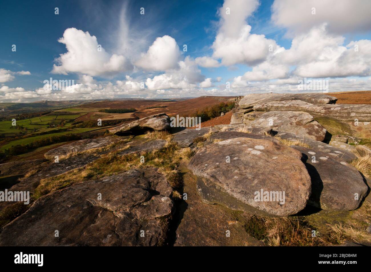 Stanage Edge in the Peak District, Derbyshire, UK Stock Photo - Alamy