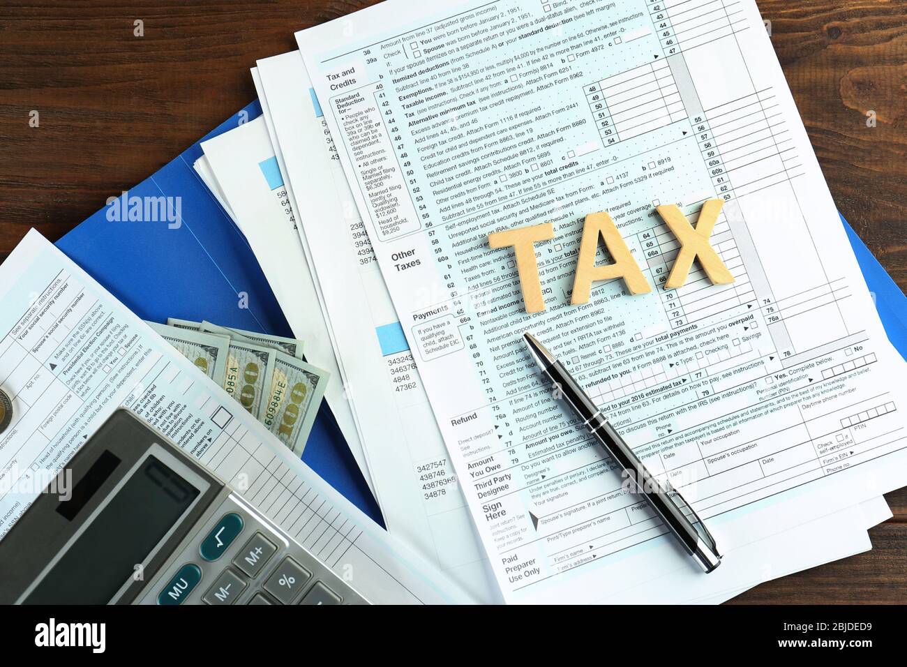 Word tax on documents hi-res stock photography and images - Alamy