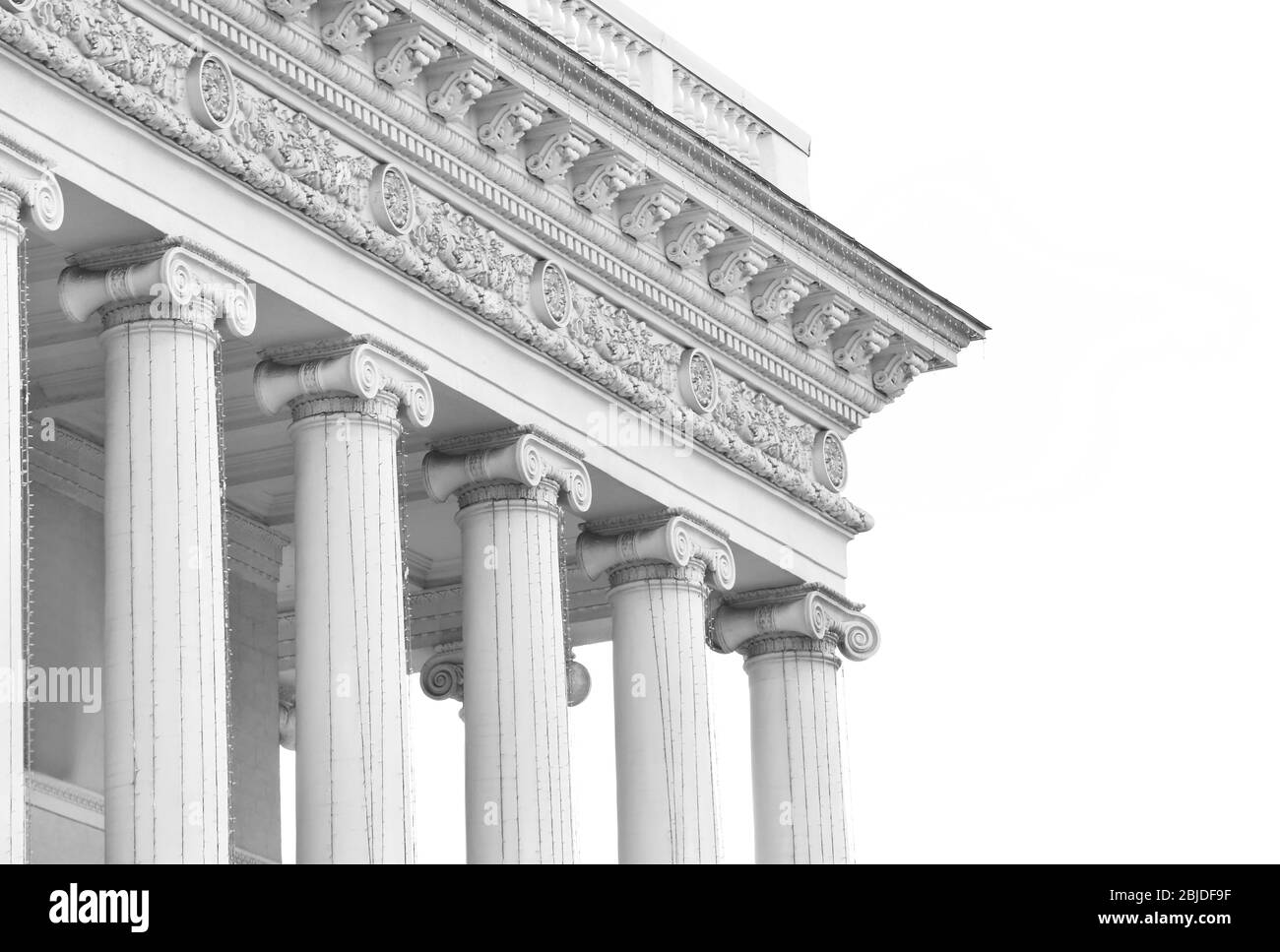 Building in neoclassical style Black and White Stock Photos & Images ...