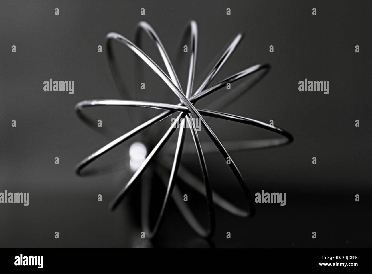 wire stirrer,studio shot, spiral, metal, pattern, close-up, Shape ...