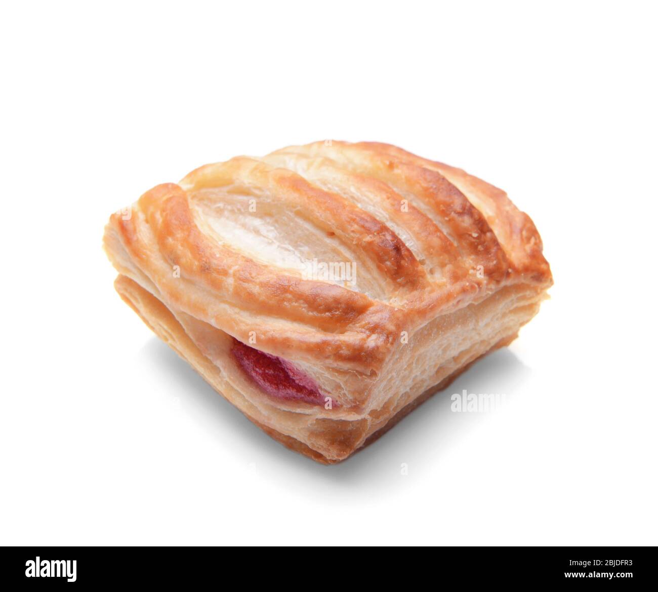 Tasty pastry on white background Stock Photo - Alamy