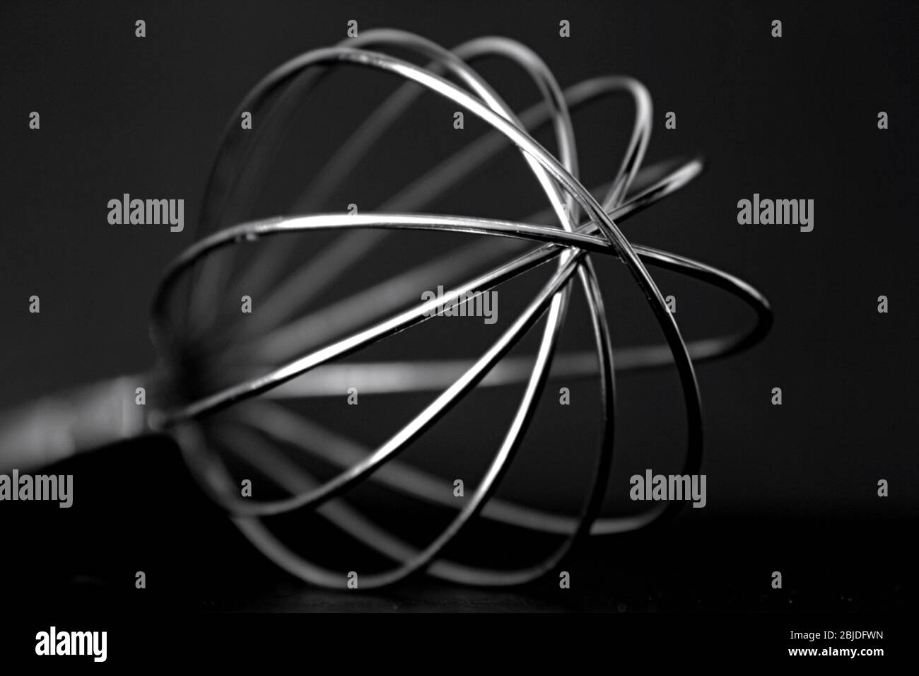 wire stirrer,studio shot, spiral, metal, pattern, close-up, Shape ...