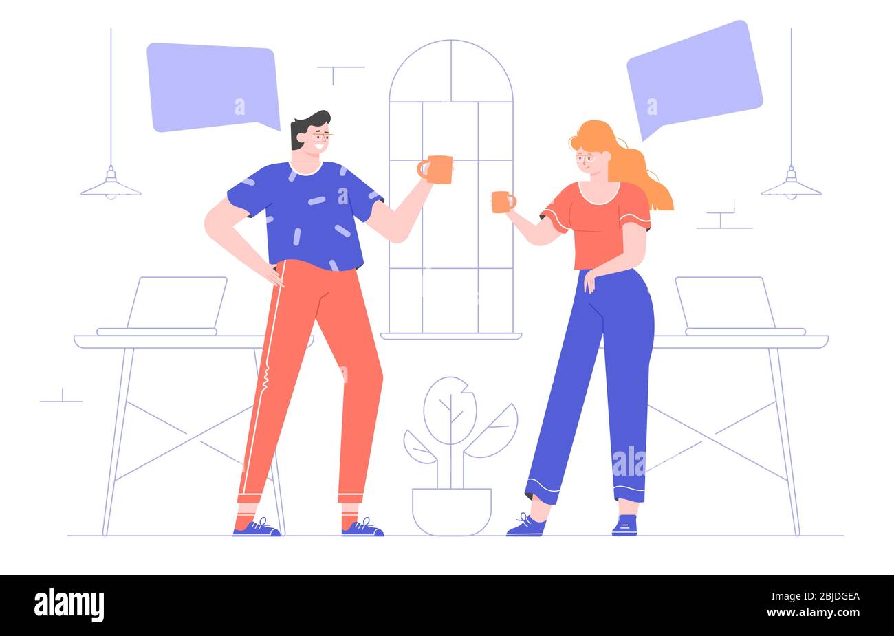 Smiling man office worker Stock Vector Images - Alamy