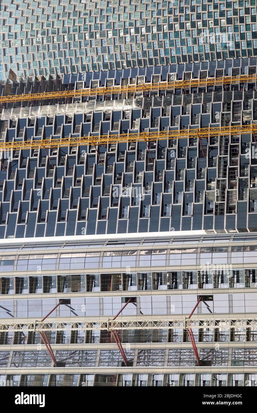 City architecture. Glass and metal texture big city concept Stock Photo ...