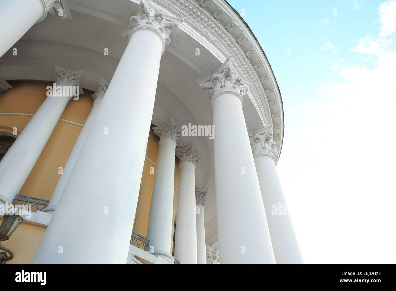 Design of building in neoclassical style Stock Photo - Alamy