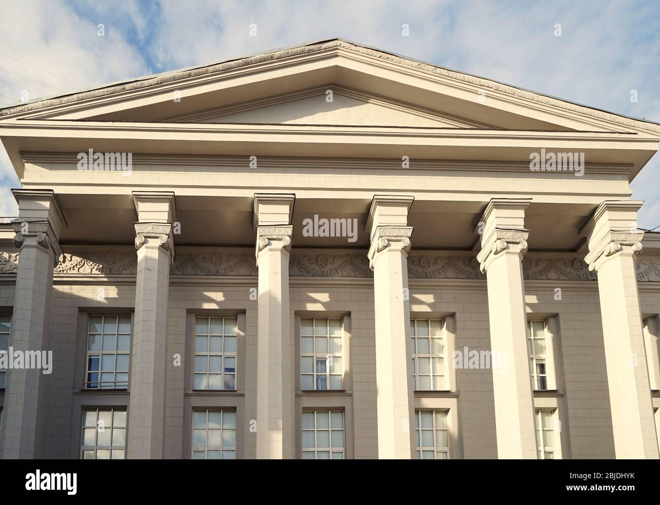 Design of building in neoclassical style Stock Photo - Alamy