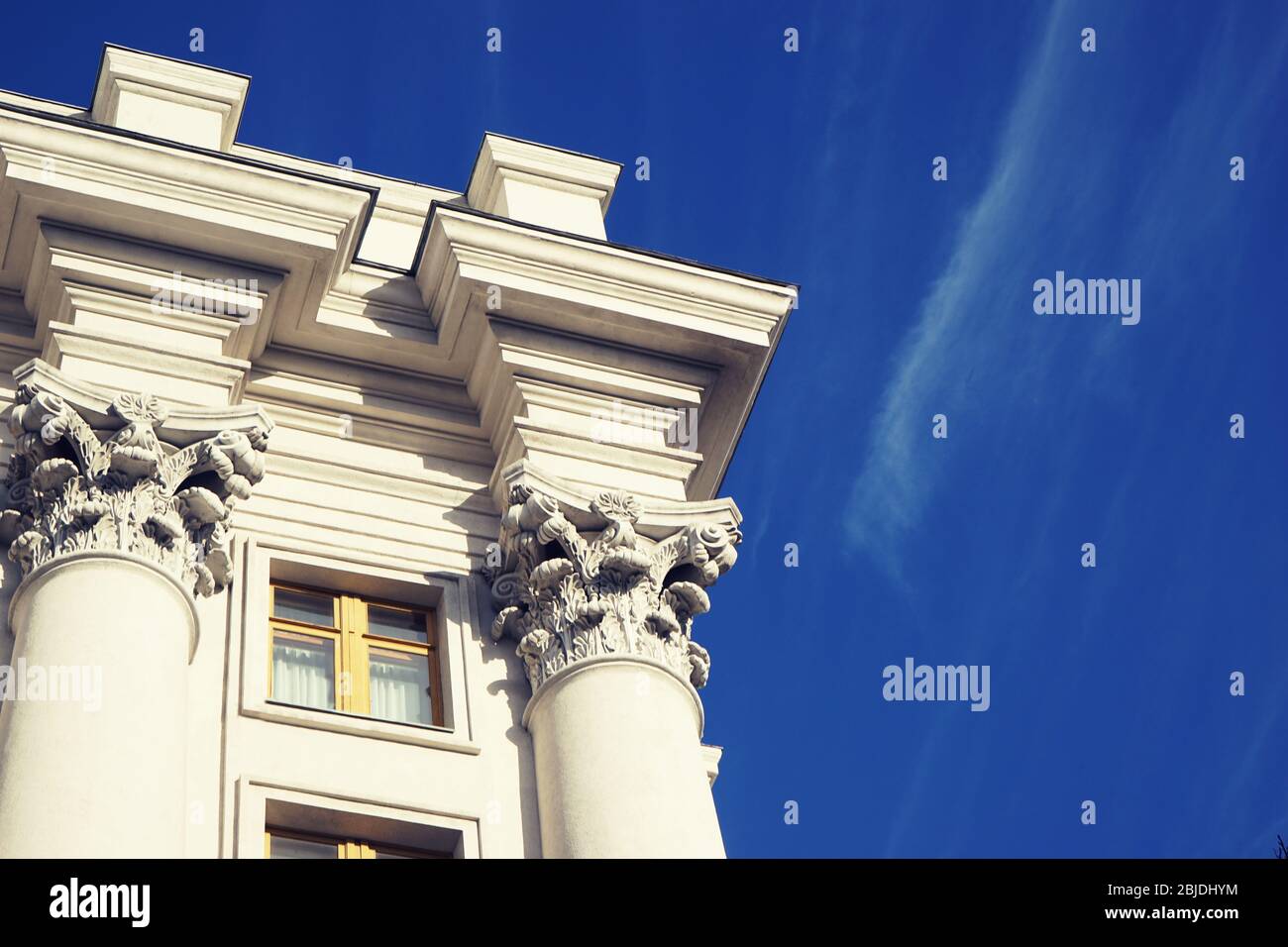 Design of building in neoclassical style Stock Photo - Alamy
