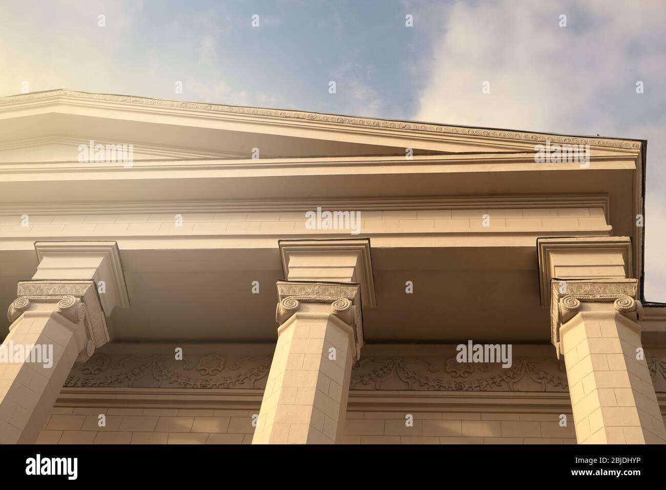 Design of building in neoclassical style Stock Photo - Alamy