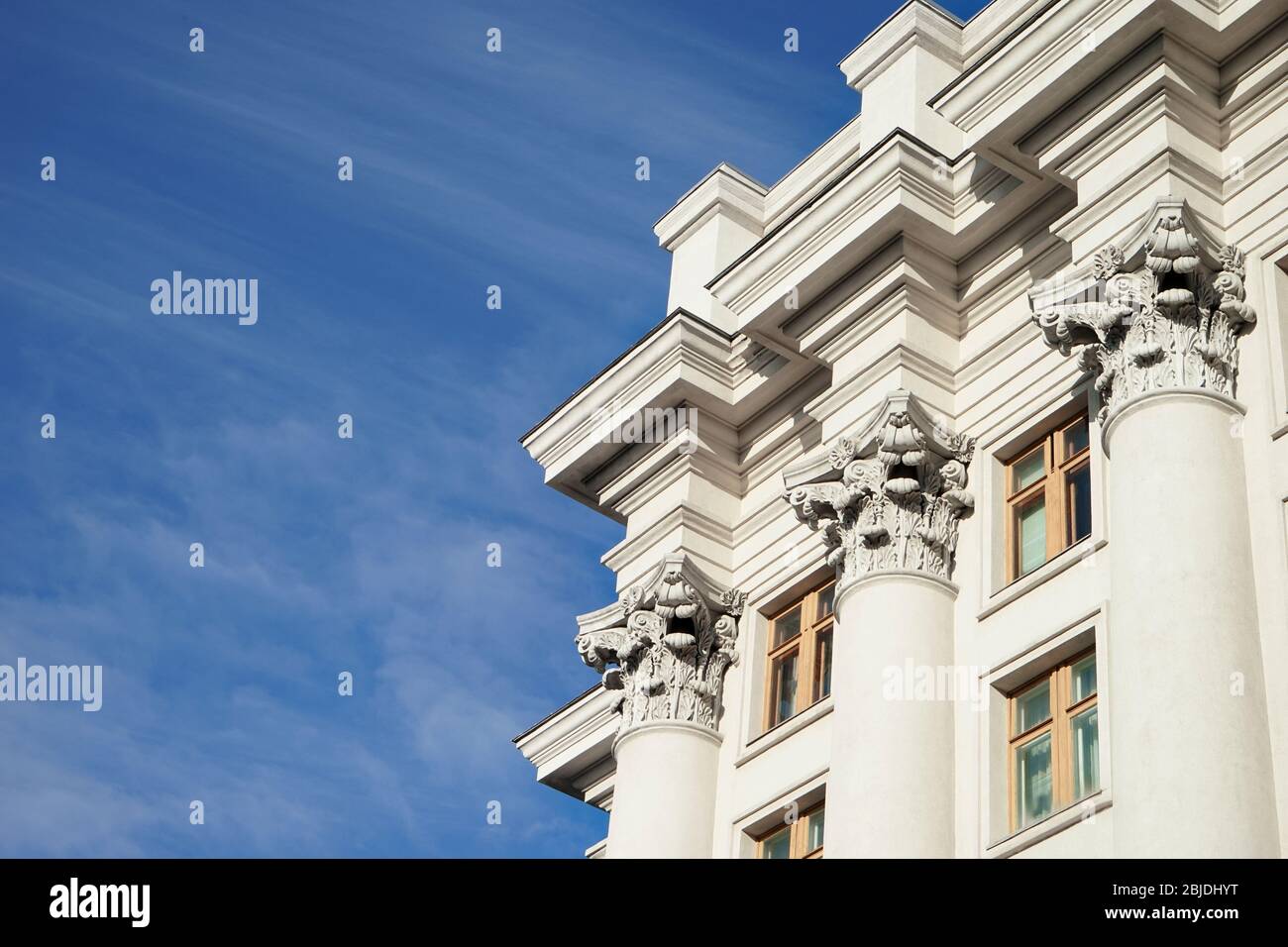 Design of building in neoclassical style Stock Photo - Alamy