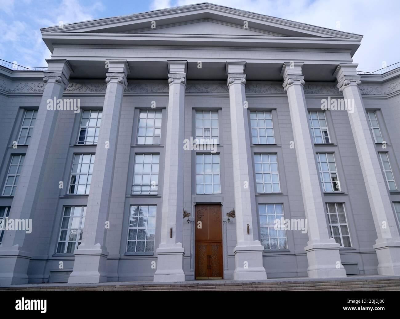 Design of building in neoclassical style Stock Photo - Alamy