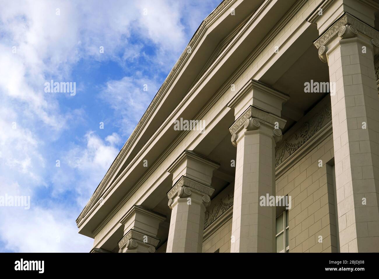 Design of building in neoclassical style Stock Photo - Alamy