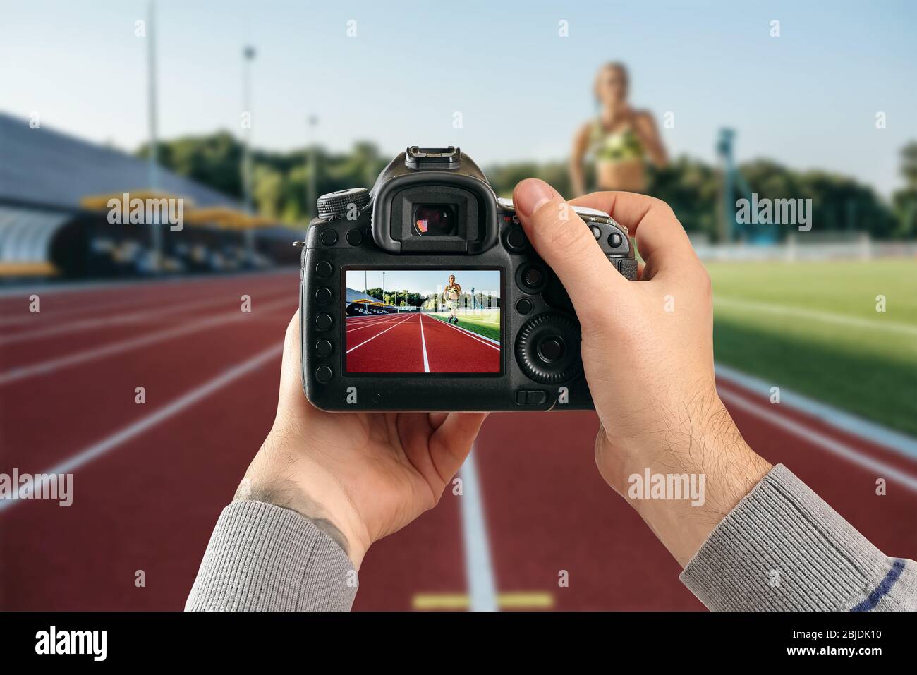 Running concept female athlete fast hi-res stock photography and images ...