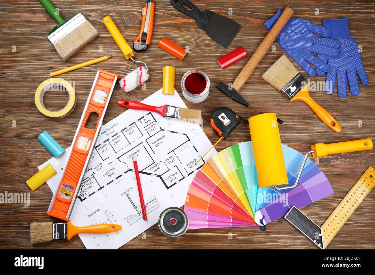 House renovation tools hi-res stock photography and images - Alamy
