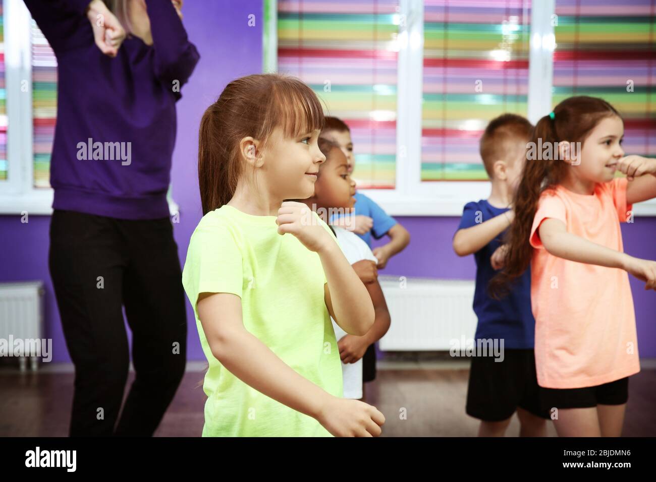 Children dancing in choreography class Stock Photo - Alamy