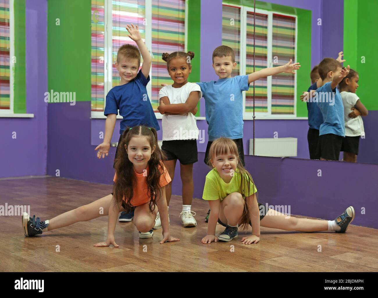 Children Dance Group Gym High Resolution Stock Photography and Images ...