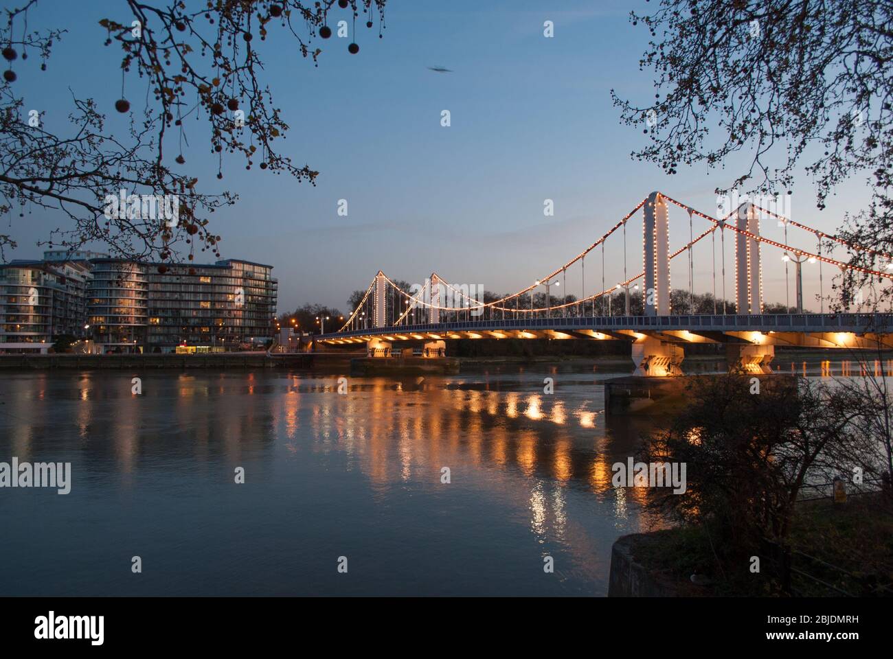 1930s Bridge Steel Structure Suspension Bridge Vertical Cables Lights ...
