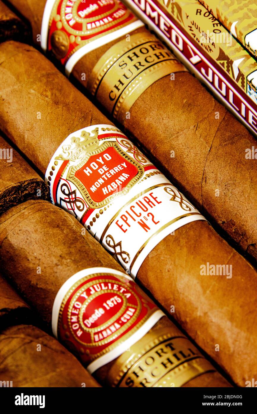 Cigars: Cuban Cigars. Romeo y Julieta and Hoyo de Monterrey. Hand ...