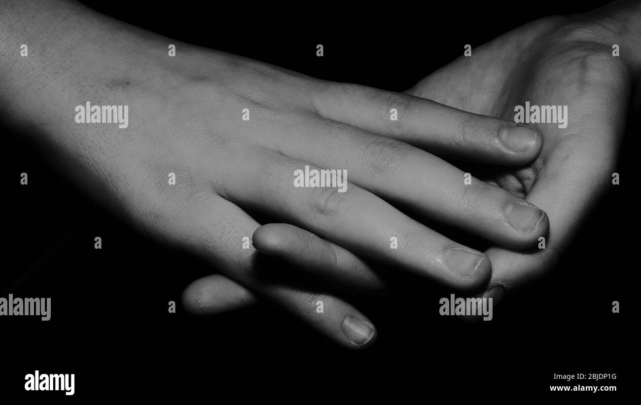 Kids dirty hands hi-res stock photography and images - Alamy