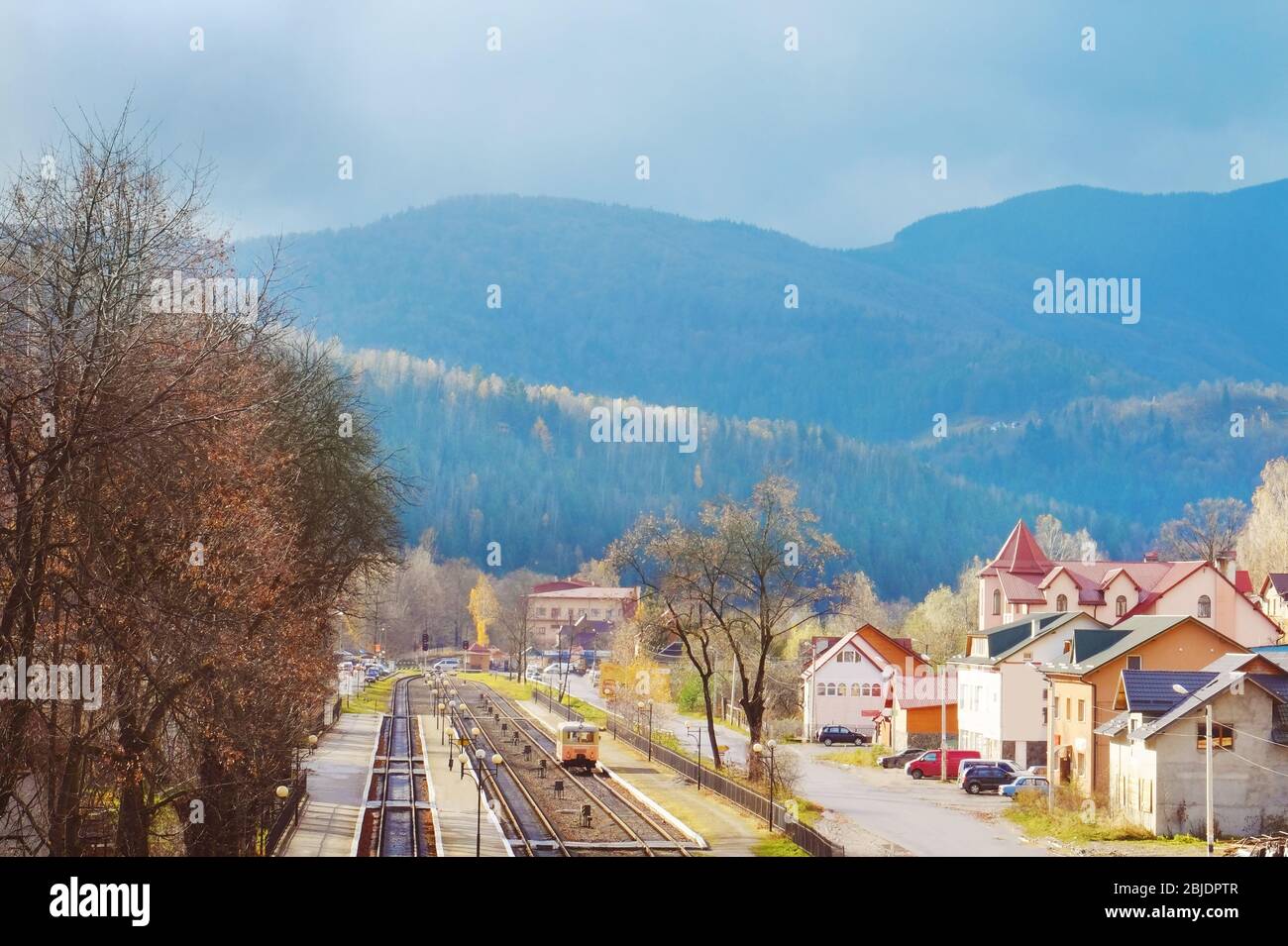 Beautiful Carpathian landscape Stock Photo - Alamy
