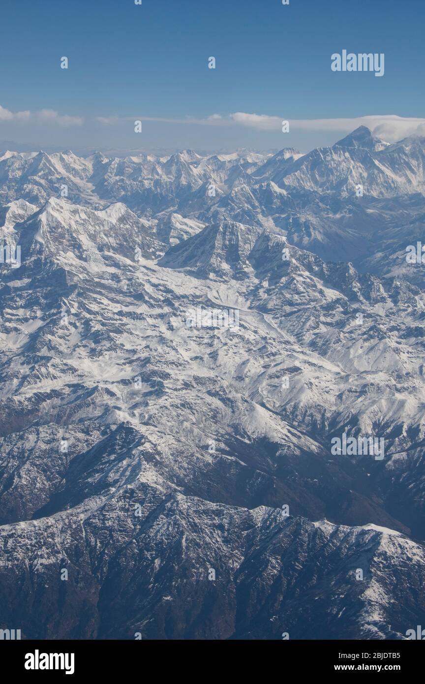 Mt everest aerial hi-res stock photography and images - Alamy