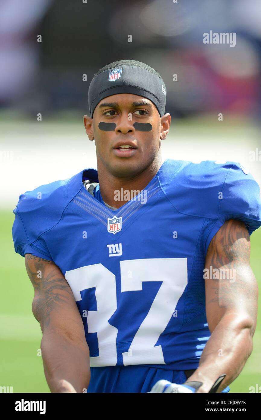 16 September 2012: New York Giants cornerback Michael Coe (37) during a ...