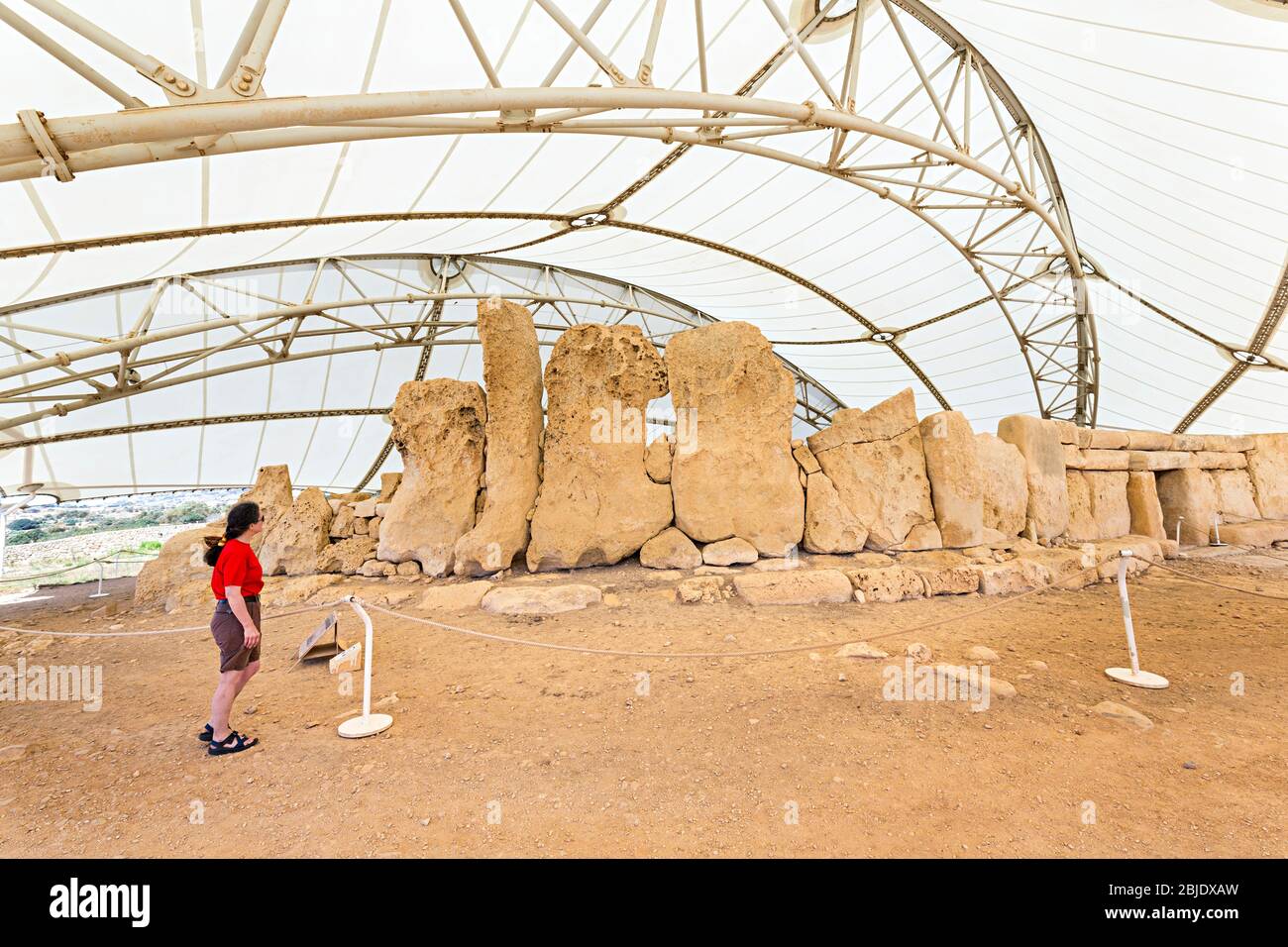 Hagar Qim prehistoric temple, Qrendi, Malta Stock Photo - Alamy