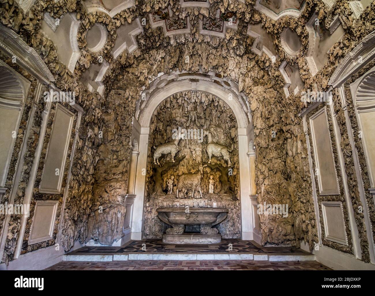 Interior of the Grotto of Madma on Boboli Gardens. Florence, Tuscany ...