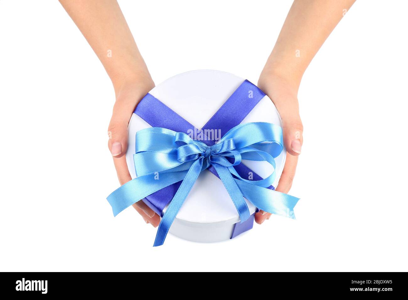 Gift packaging holding hands Cut Out Stock Images & Pictures - Alamy