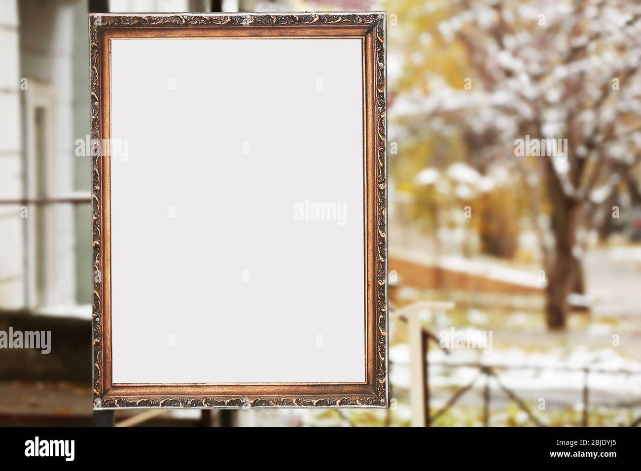 Empty vintage signboard Stock Photo - Alamy