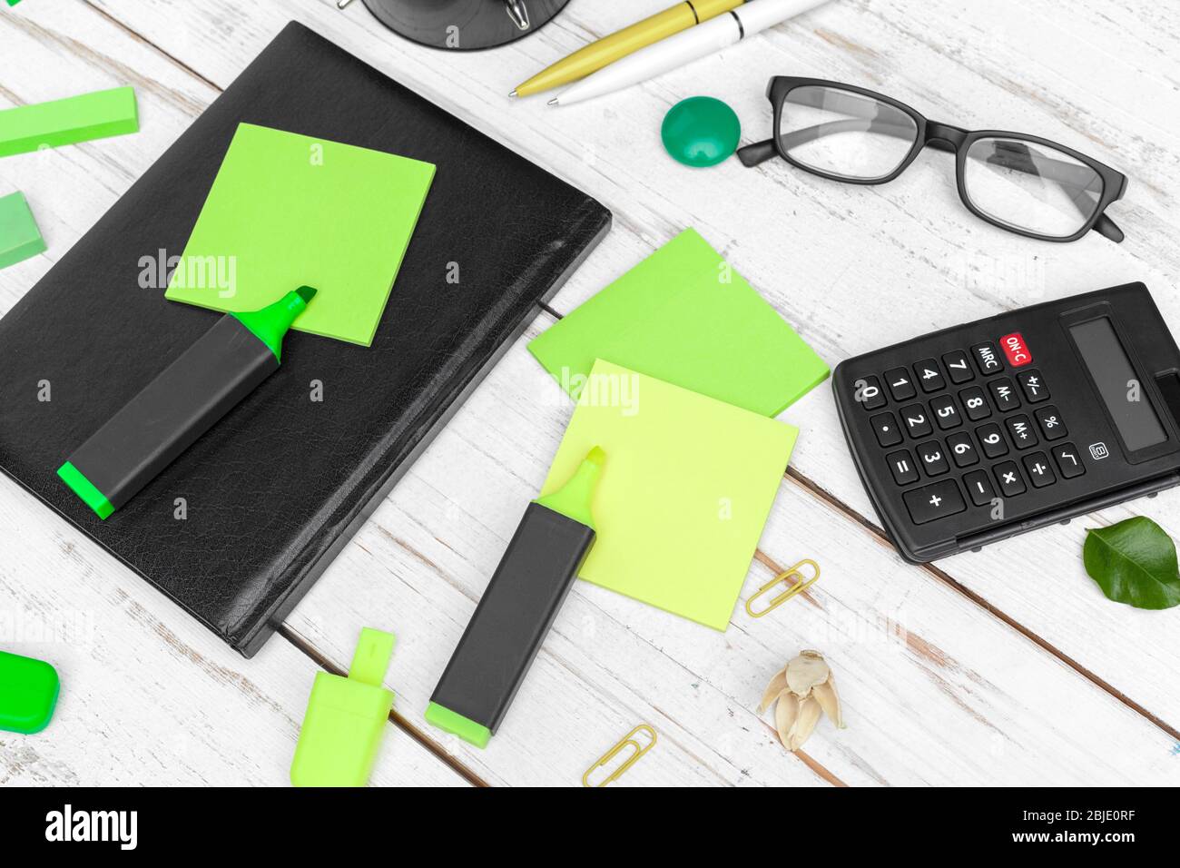 Office work place. Macro photo. Close up Stock Photo - Alamy