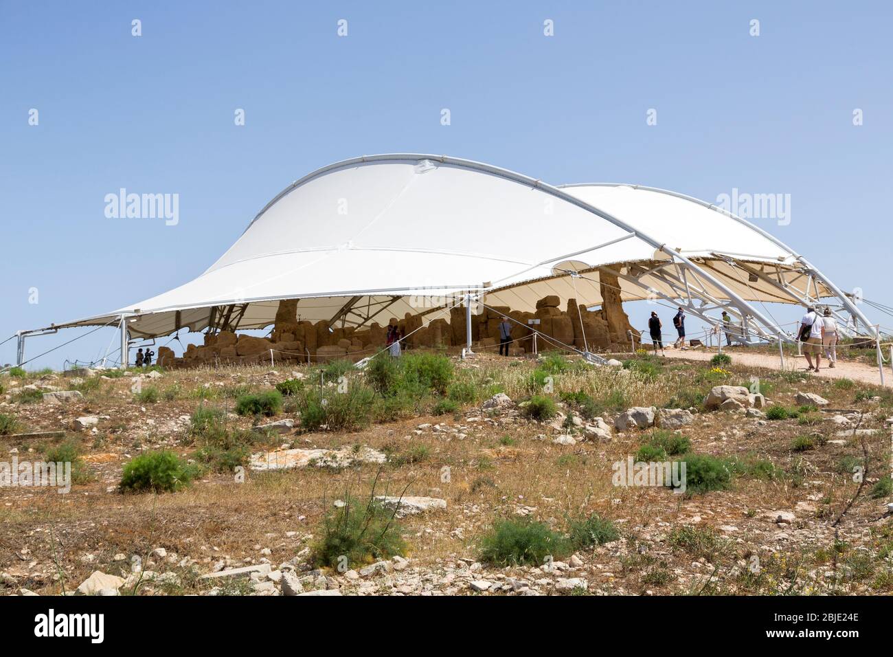 Hagar Qim prehistoric temple, Qrendi, Malta Stock Photo - Alamy
