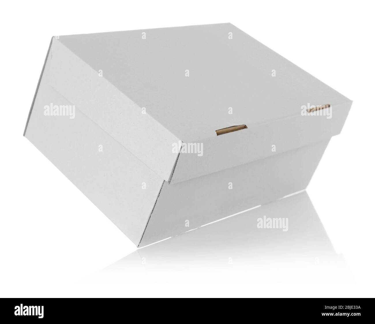 Cardboard box on white background Stock Photo - Alamy