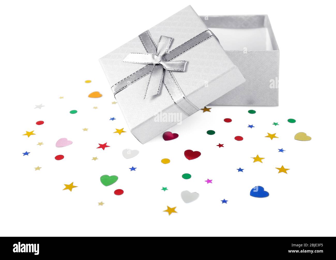 Box of wedding confetti Cut Out Stock Images & Pictures - Alamy