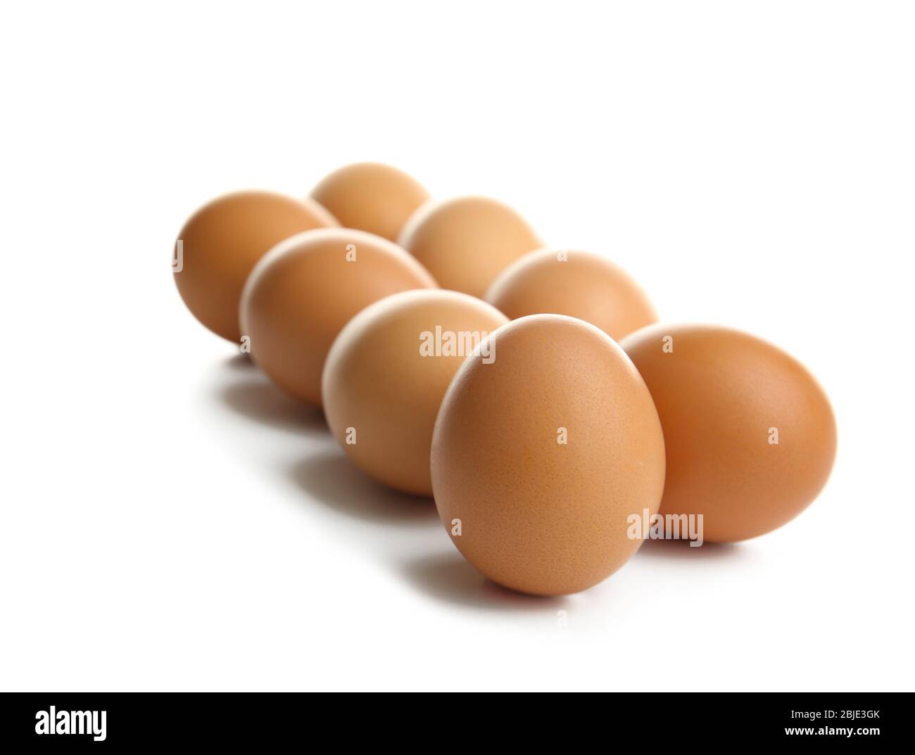 Raw cooked eggs Cut Out Stock Images & Pictures - Alamy