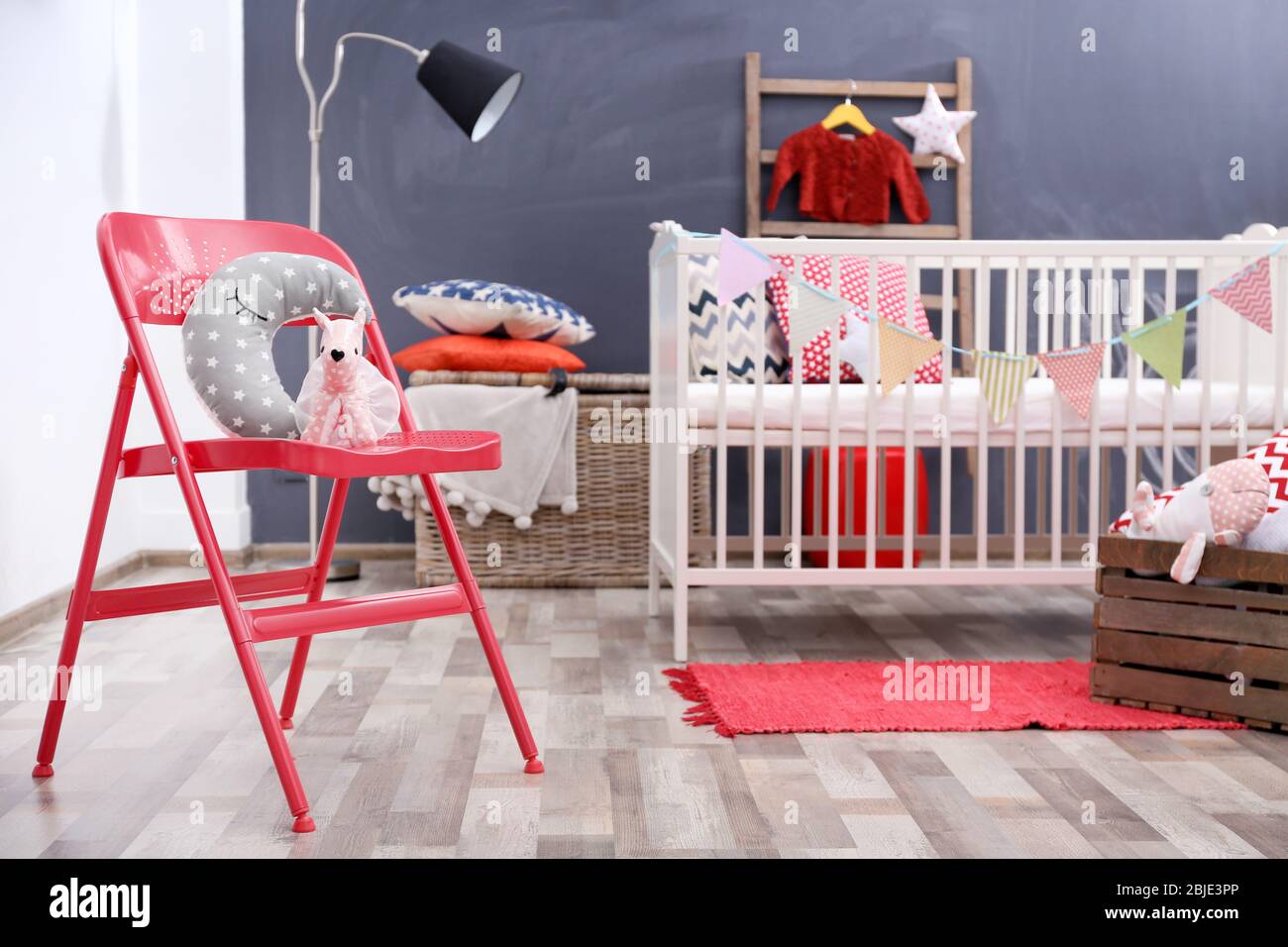 Modern interior design of baby room Stock Photo - Alamy