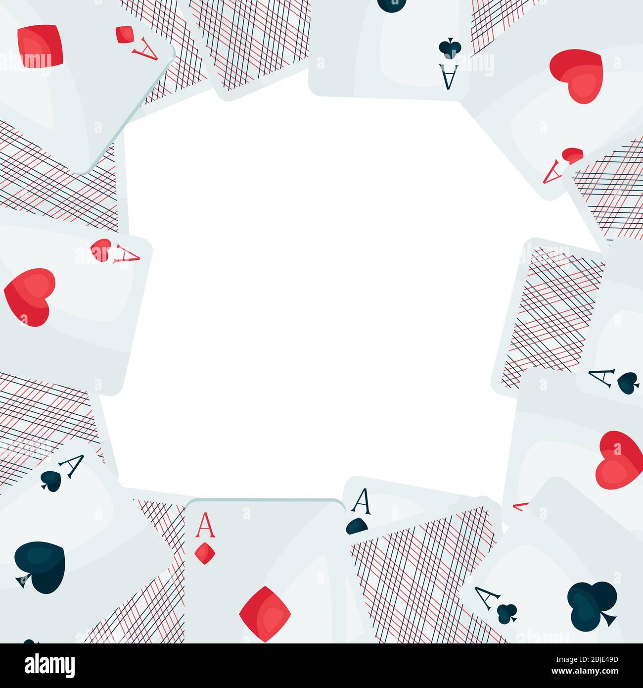 Background with four aces playing cards suit Stock Vector Image & Art ...