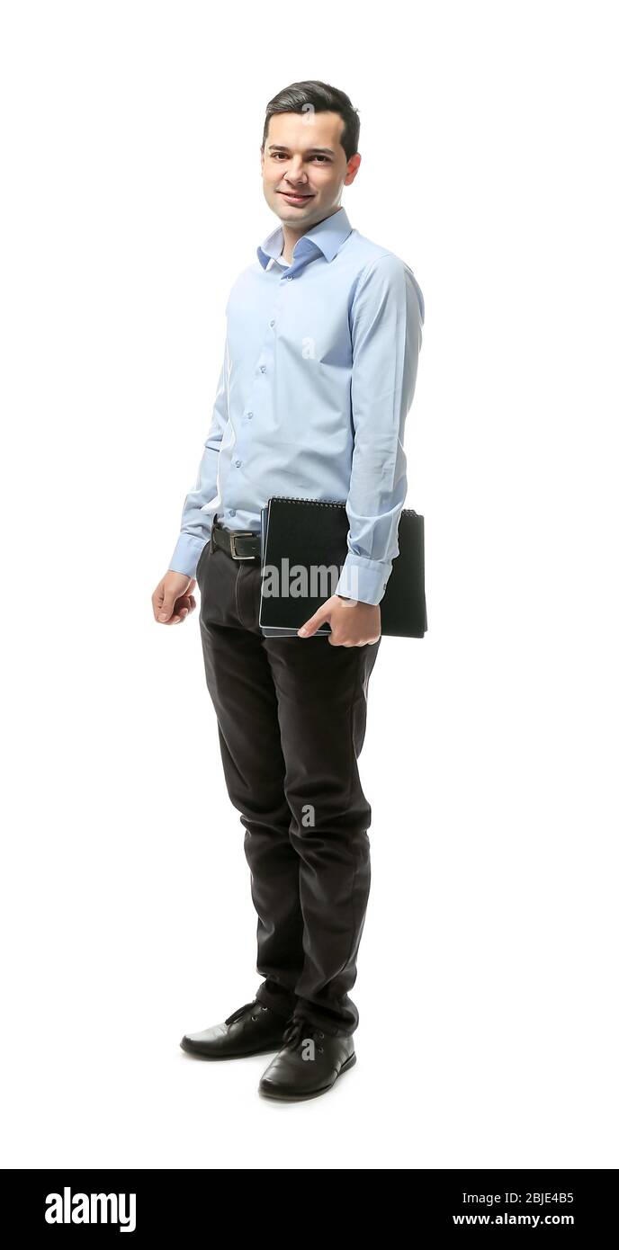 Young lecturer teacher teaching Cut Out Stock Images & Pictures - Alamy