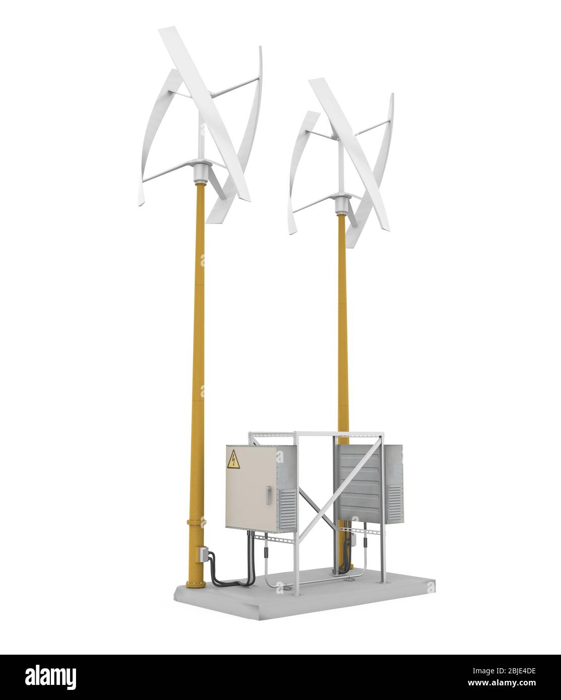 Vertical axis windmill Cut Out Stock Images & Pictures - Alamy