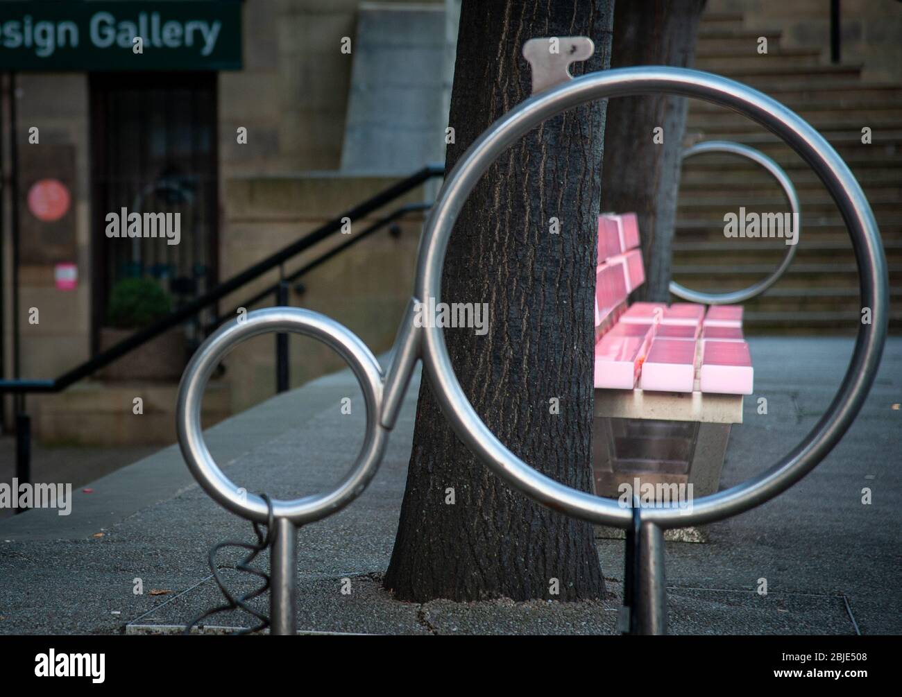 changing colours, leeds city centre Stock Photo - Alamy