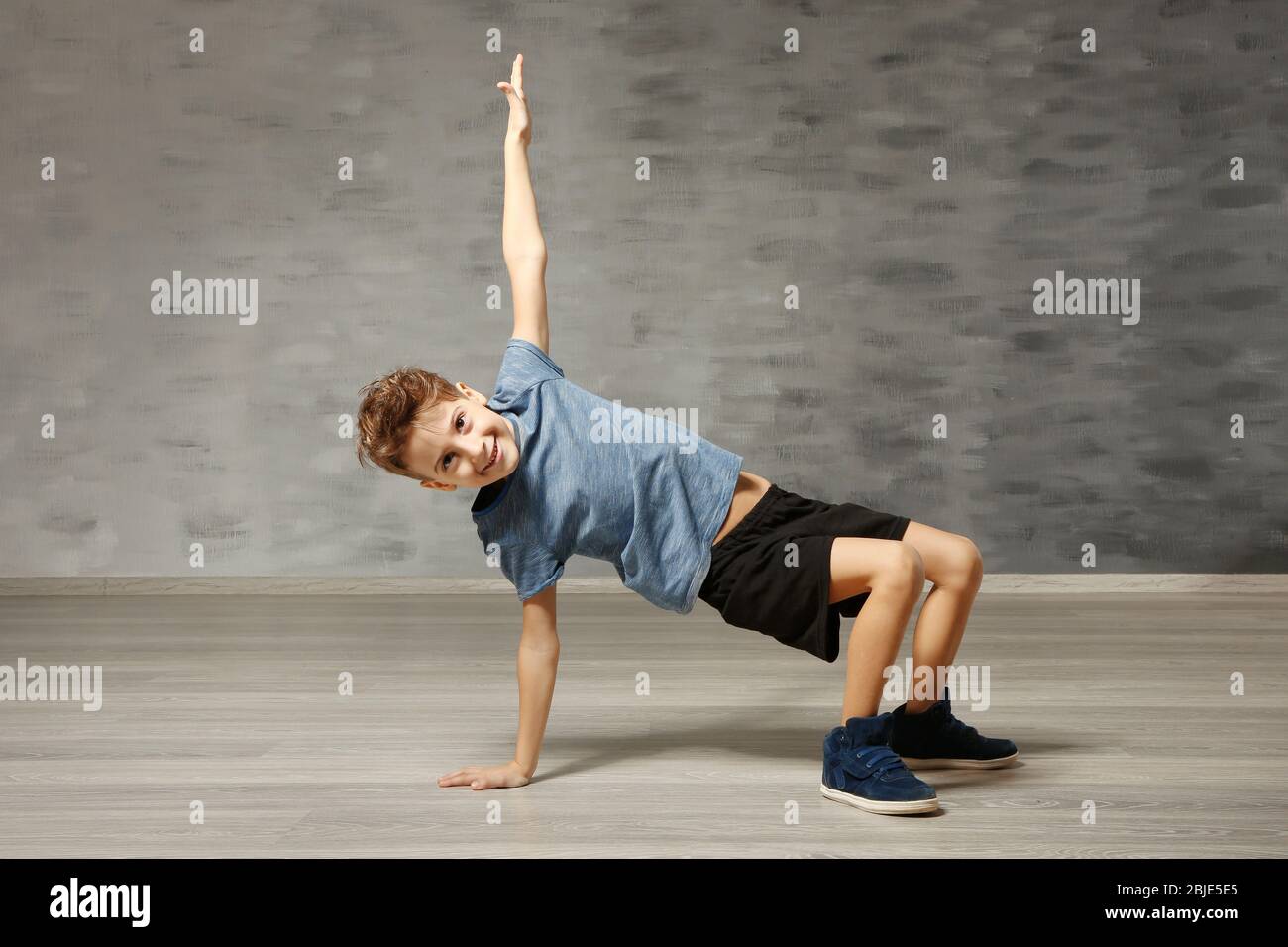 Cute funny boy in dance studio Stock Photo - Alamy