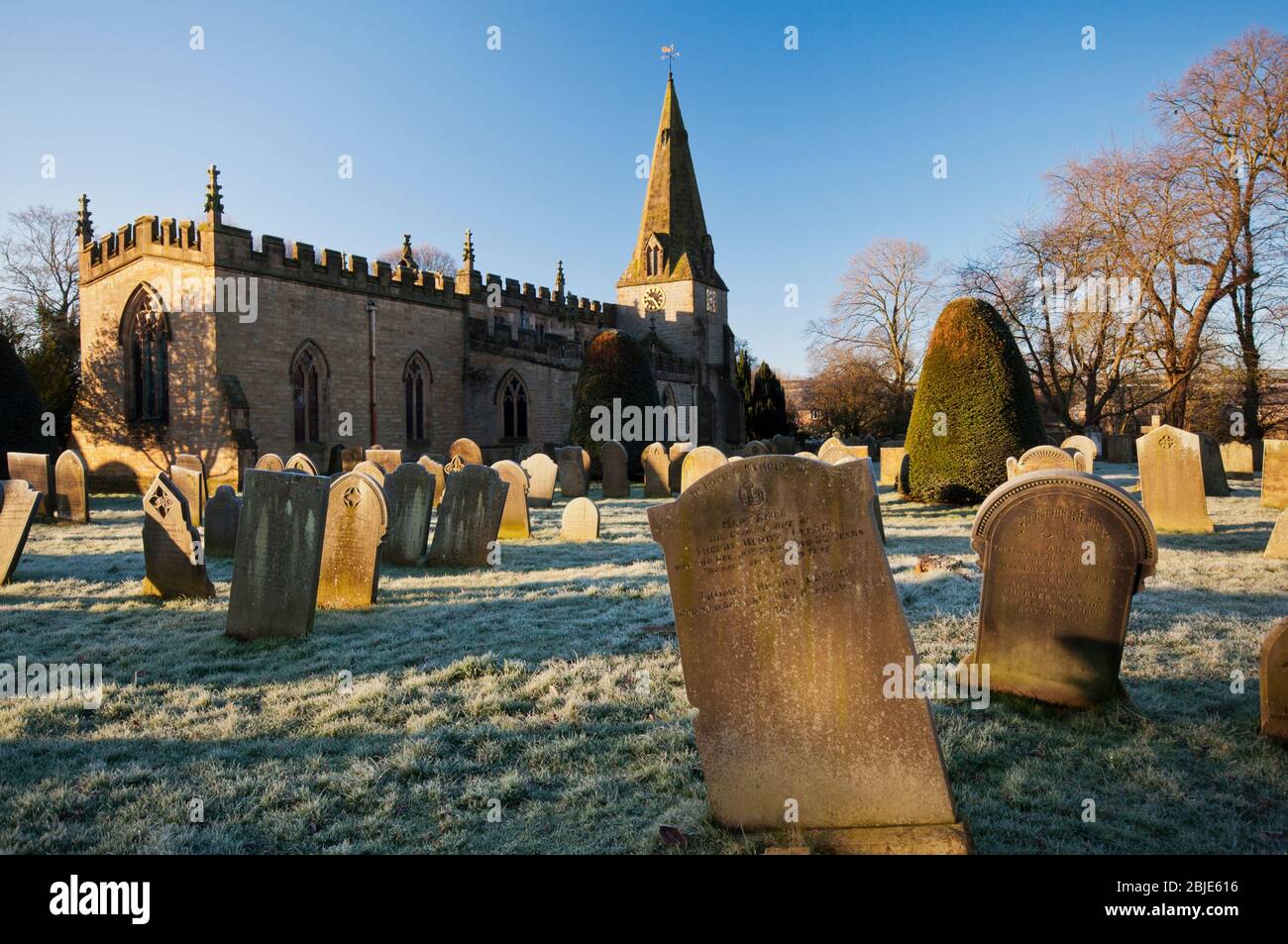 Saint Anne’s Church, Baslow in the Peak District National Park, England ...