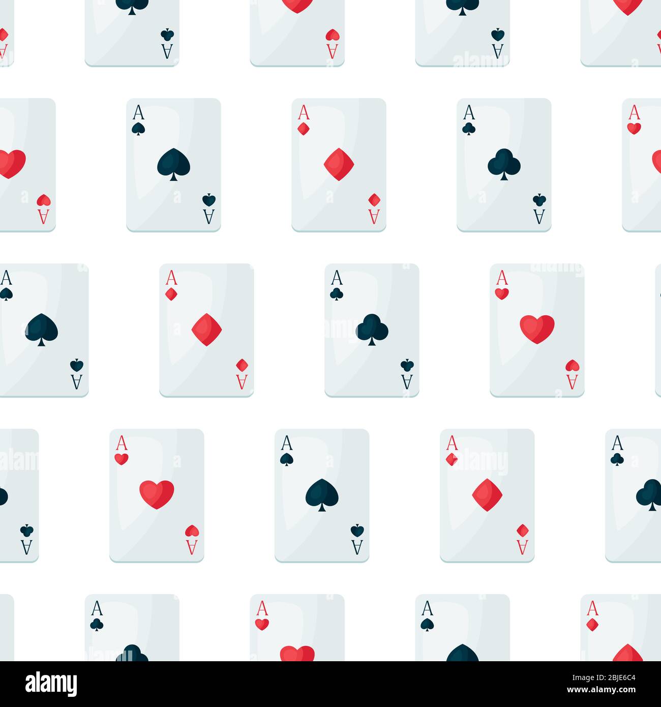 Seamless pattern aces playing cards hi-res stock photography and images ...