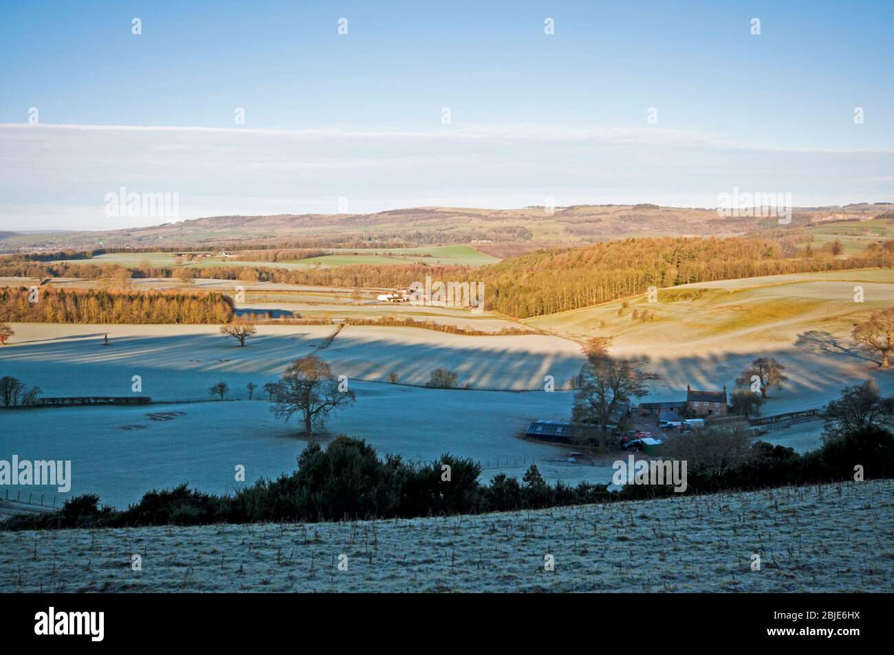 Handley Bottom from Handley Lane in the Peak District Stock Photo - Alamy