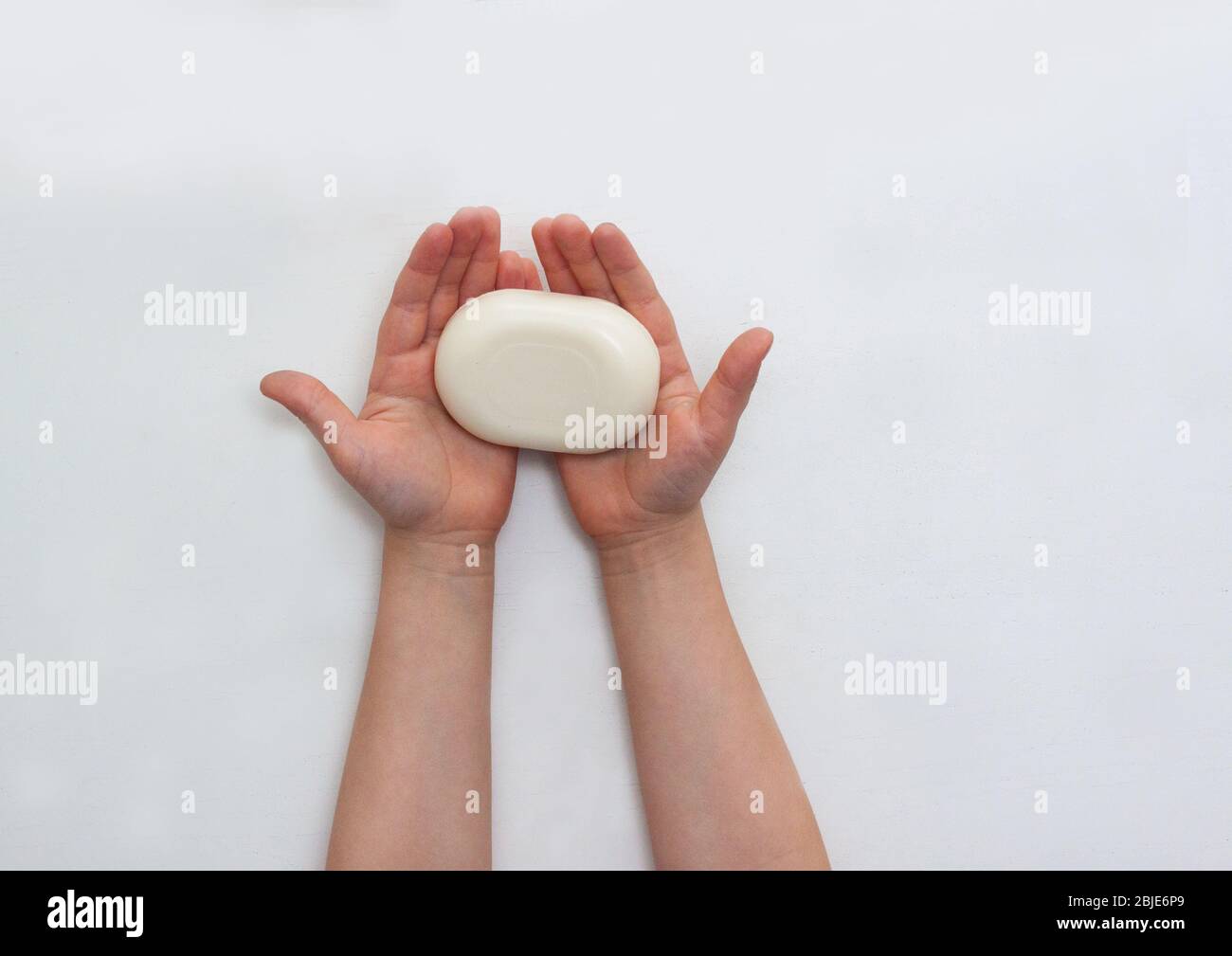 Hand washing child soap bar hi-res stock photography and images - Alamy