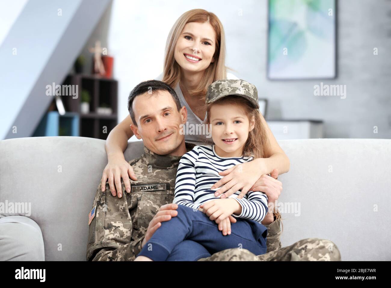 Us soldier return home hi-res stock photography and images - Alamy