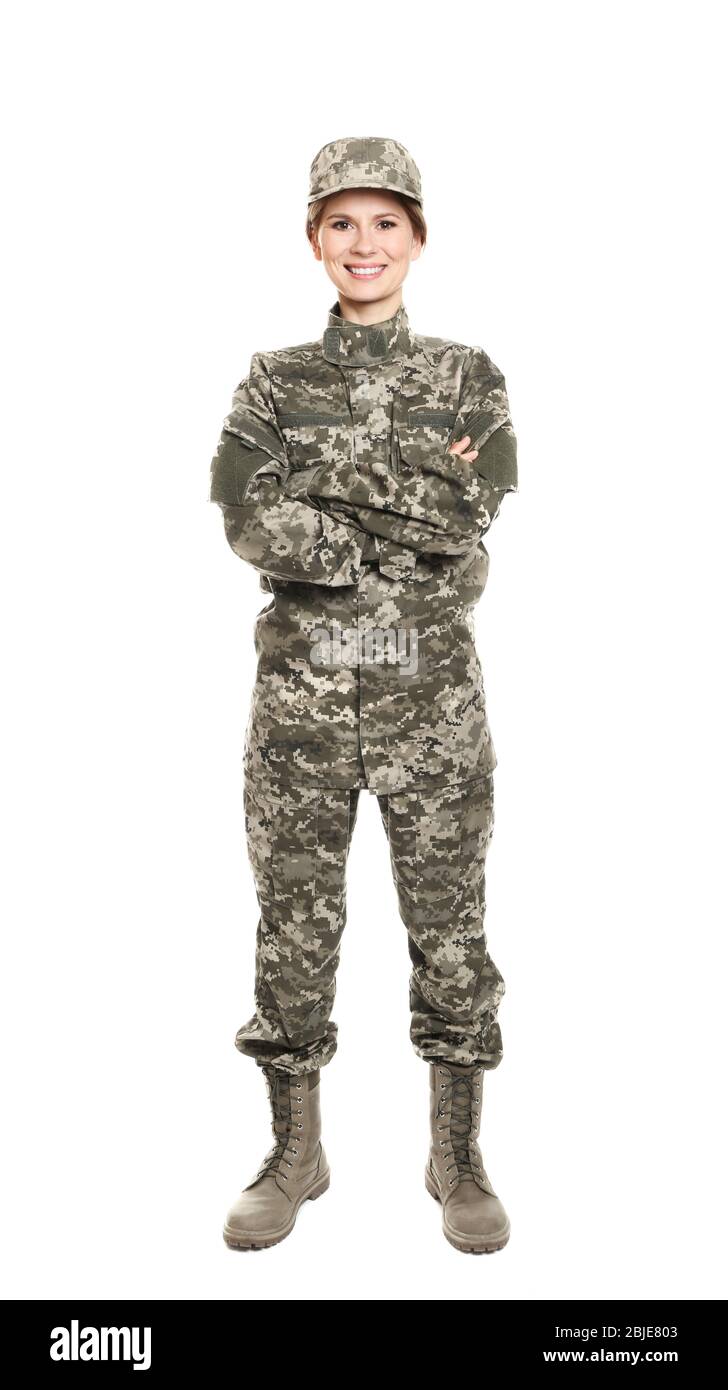 Female army officer Cut Out Stock Images & Pictures - Alamy